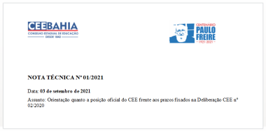 Orientação quanto à posição oficial do CEE frente aos prazos fixados na ...