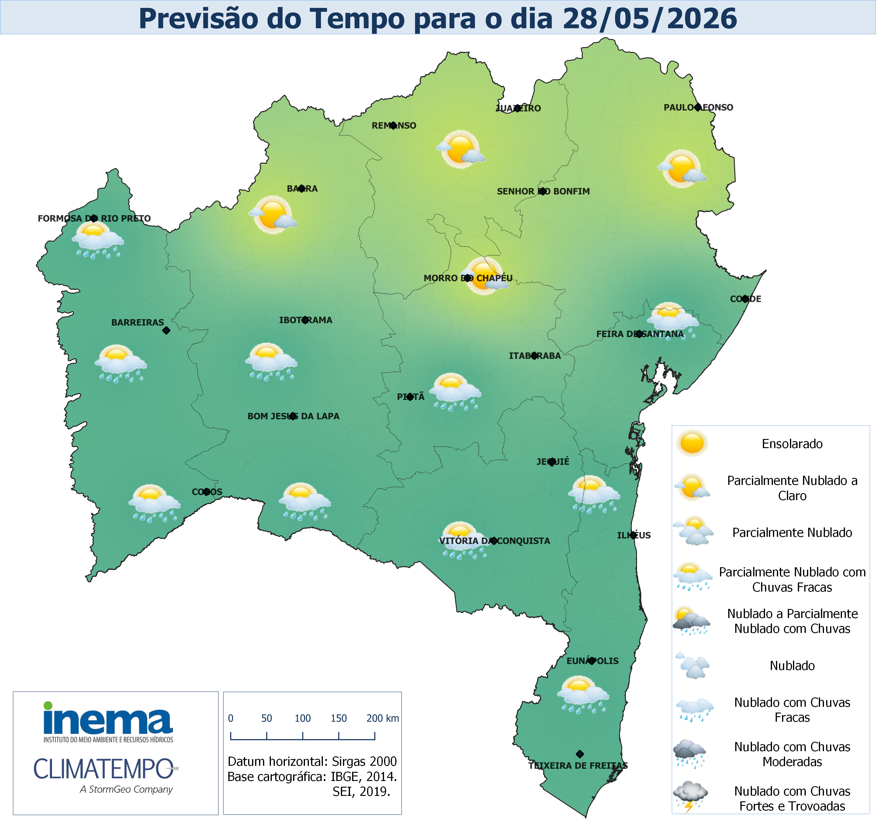 Previsão do Tempo | Inema - Instituto do Meio Ambiente e Recursos Hídricos